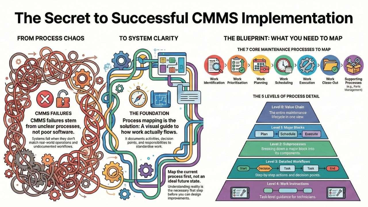 Maintenance Business Process Mapping Software Tools - CMMS Success